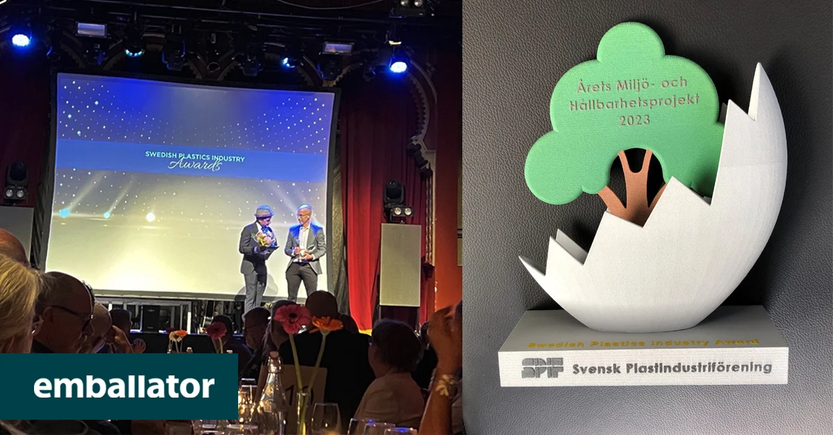 Emballator awarded by Swedish Plastic Industry for their Innovation ...