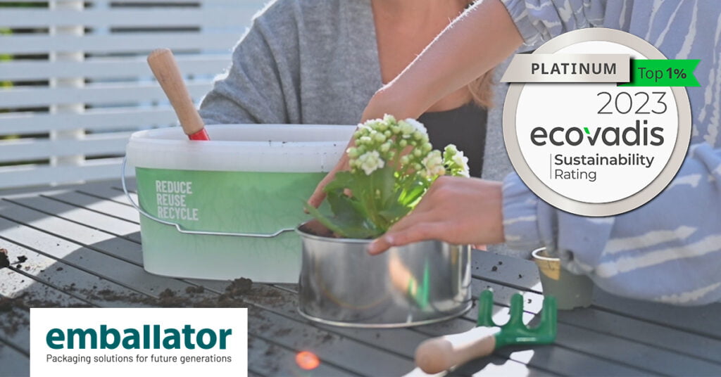 Emballator UK uppnår EcoVadis Platinum - Emballator